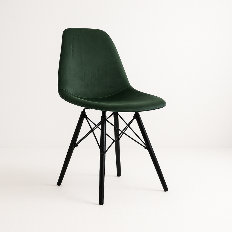 Tower Chair Plush Black Legs - Moyne Live